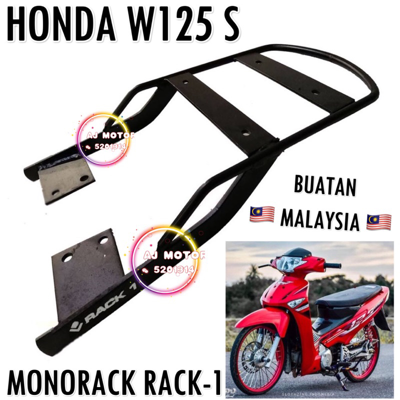 [ MONORACK RACK-1 ] HONDA W125S WAVE125 W125 S WAVE 125S TOP BOX RACK ...
