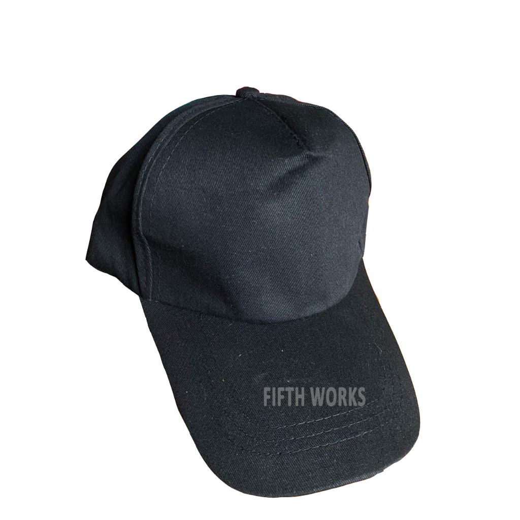 Plain Black Cap Snapback | Topi Hitam Kosong | Shopee Malaysia