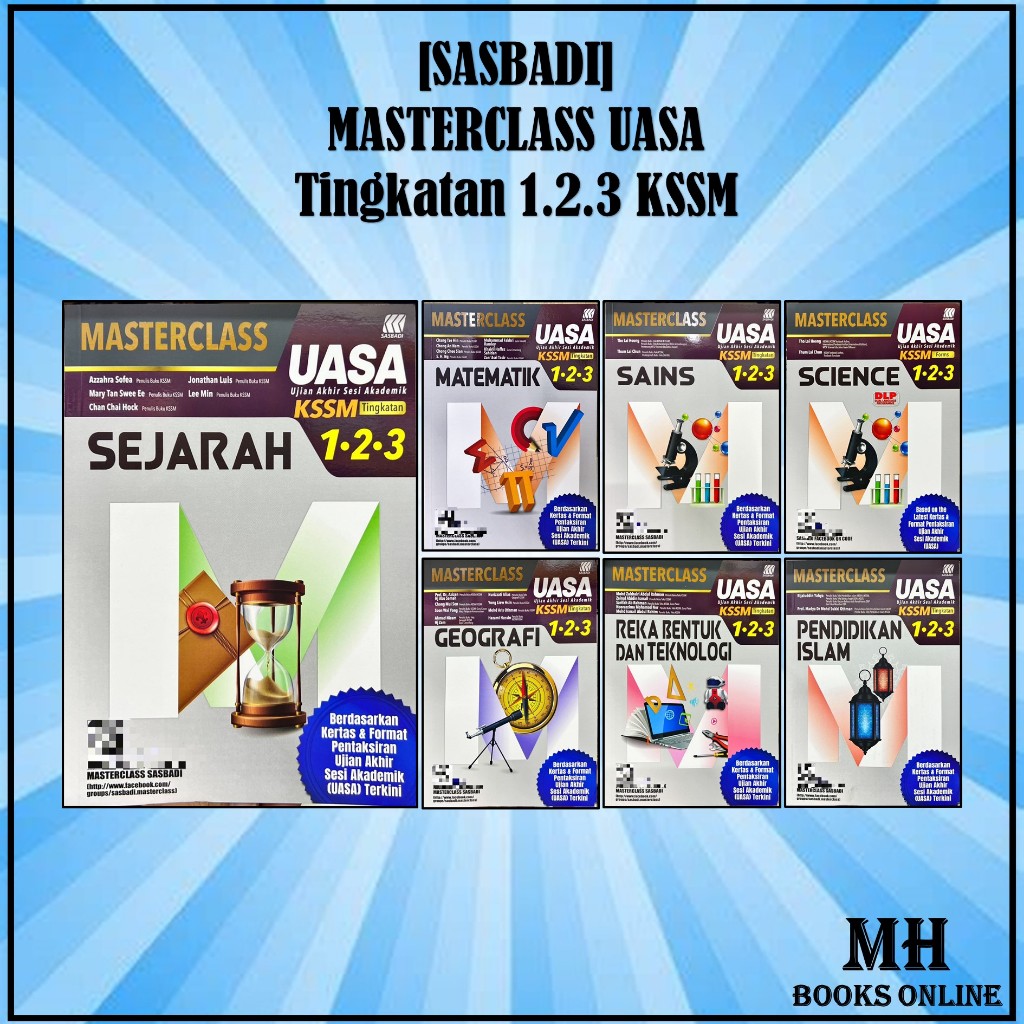 [mh] Sasbadi Buku Rujukan Masterclass Uasa Tingkatan 1 2 3 Kssm
