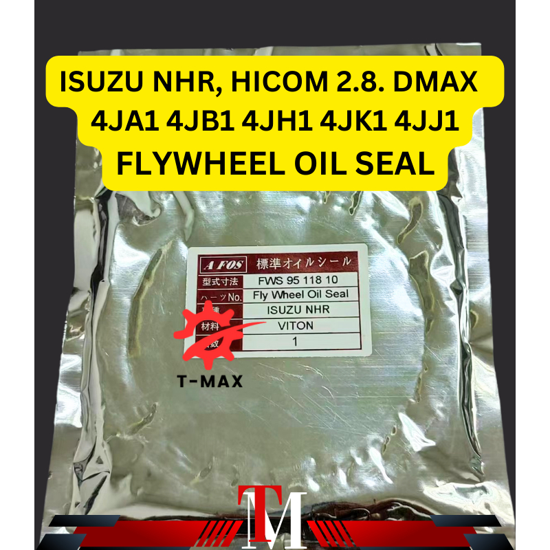 FLYWHEEL OIL SEAL VITON - TAIWAN ISUZU NHR NKR TROOPER V6 HICOM 2.8 D ...