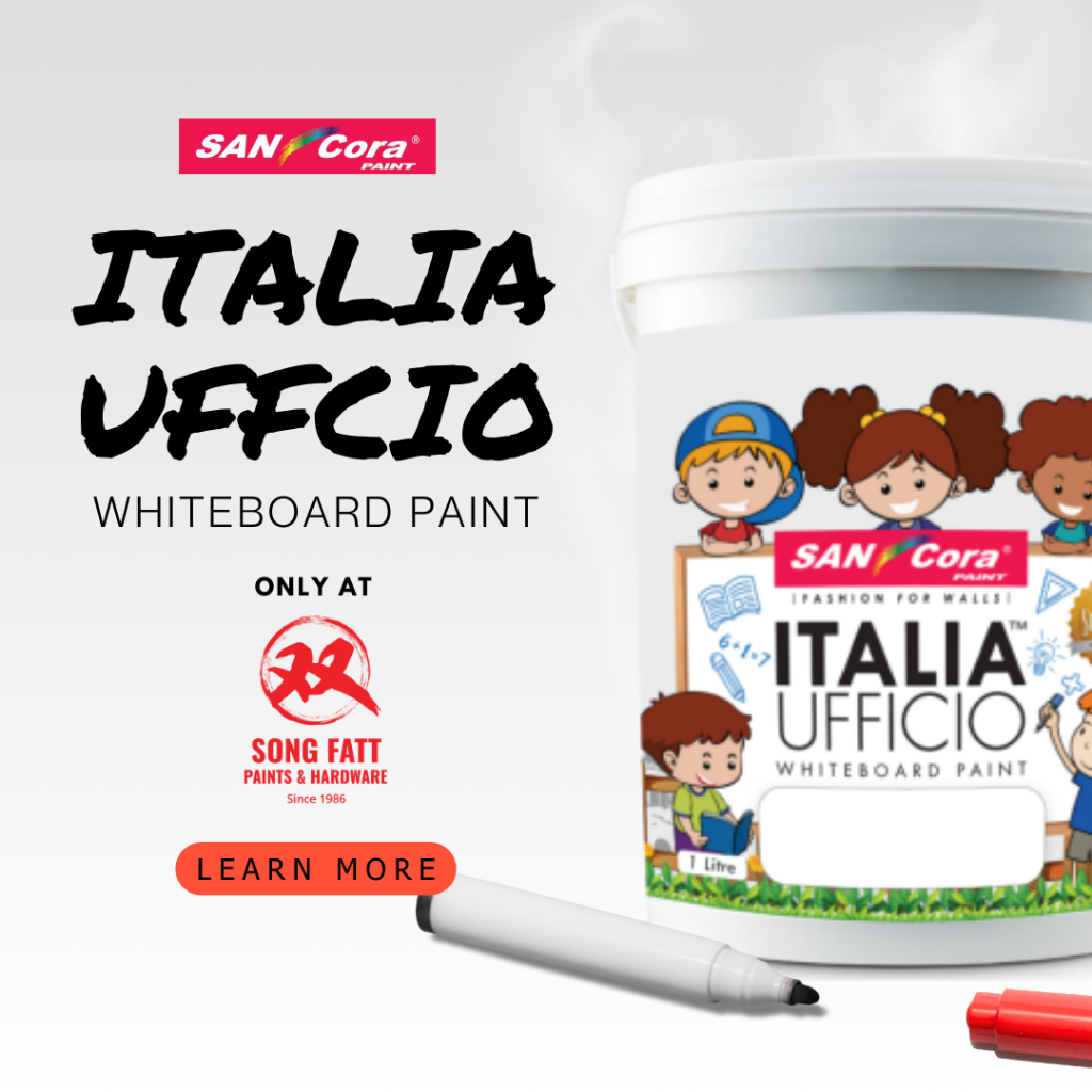 Sancora ITALIA UFFICIO (1L Set) Whiteboard Paint/白板漆/Magnetic Paint ...