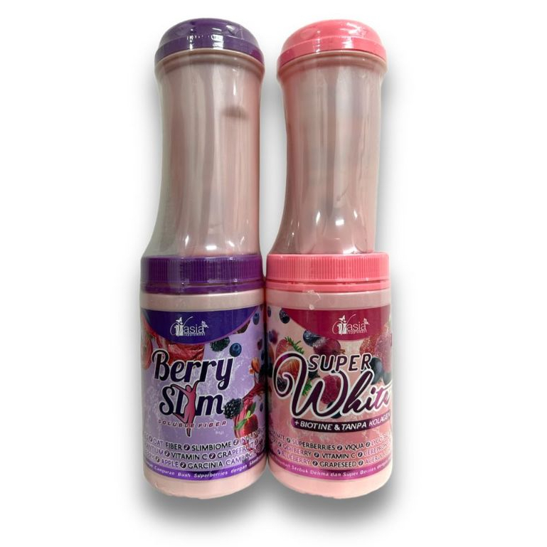 V'asia Berry Slym Soluble Fiber / Super White (tanpa Kolagen) 400g ...