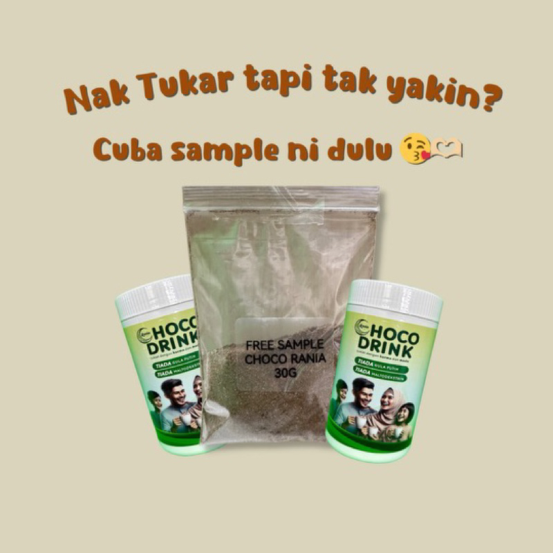 SAMPLE Choco Rania Pengganti Milo - 30g | Shopee Malaysia