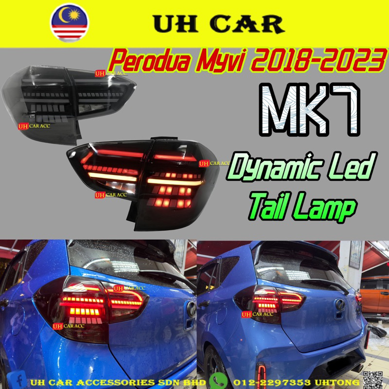 (MK7) Perodua Myvi Gen3 2018-2023 Facelift MK7 Dynamic Led Tail Lamp ...