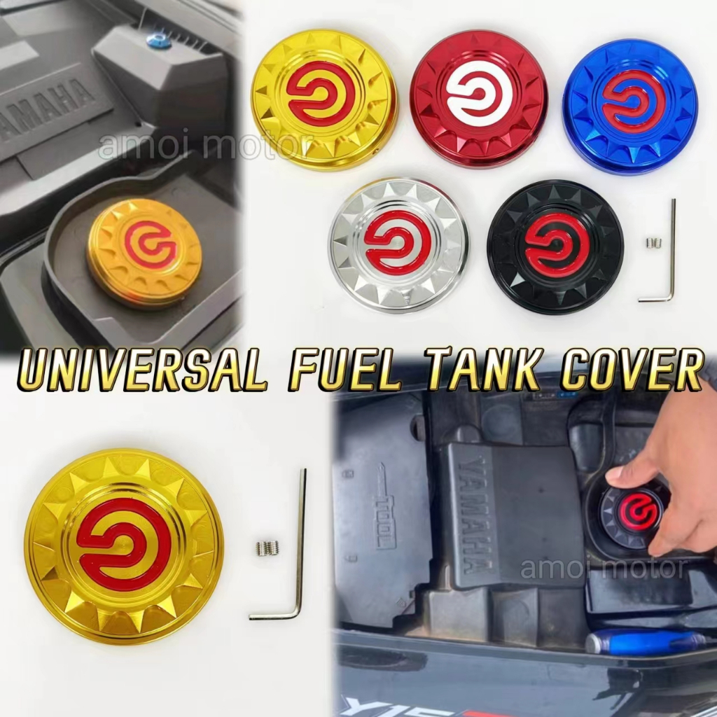 Universal CNC Alloy Fuel Tank Cap Cover Tank Lock Cover Y15 LC135 RS150 ...