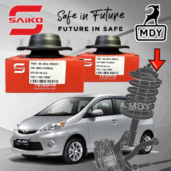 SAIKO Front Absorber Mounting Perodua Alza with Collar & Cone also Fit ...