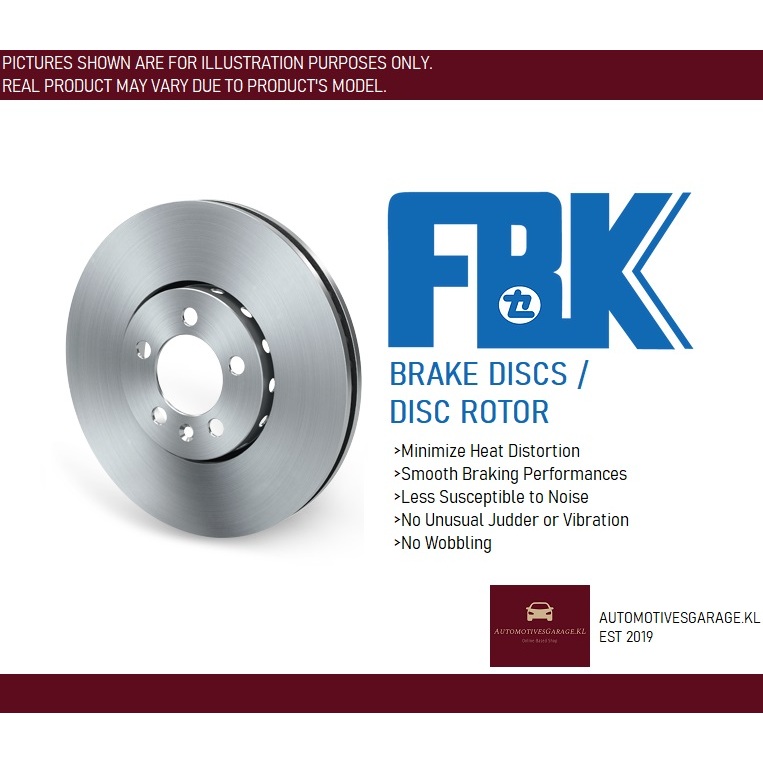 FBK (MALAYSIA) - FRONT BRAKE DISCS - FR0482 - PERODUA ATIVA | Shopee Malaysia