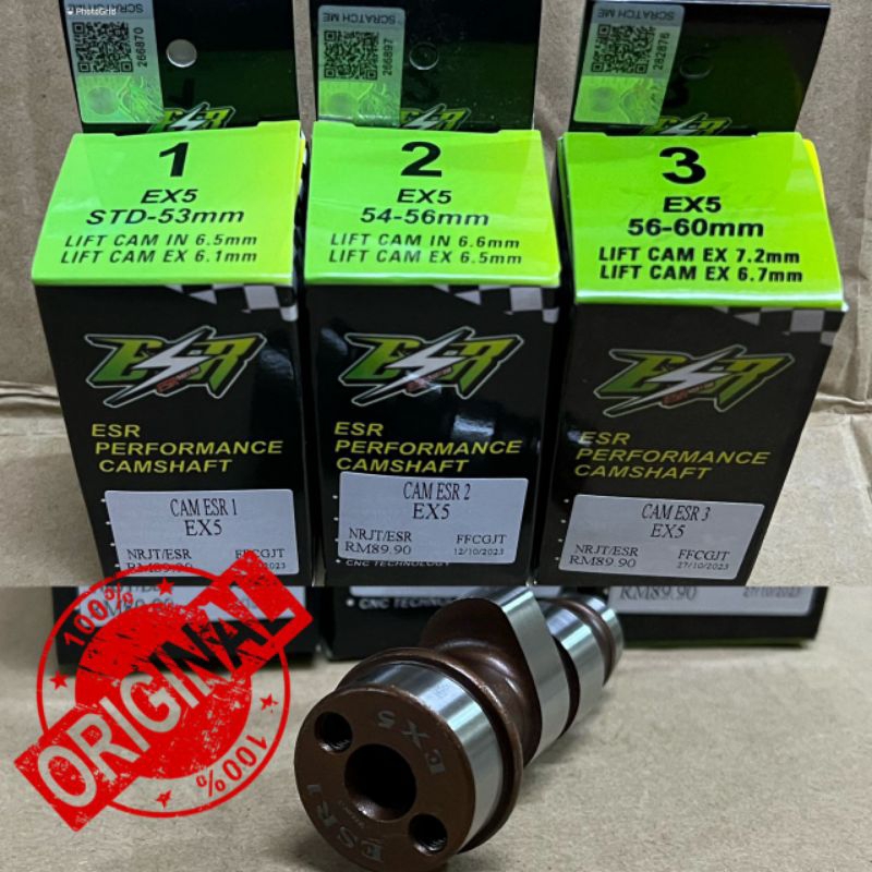 ESR CAM ORIGINAL 💯 EX5 DREAM WAVE100 ESR 1 ESR 2 ESR 3 CAM RACING EX5 ...