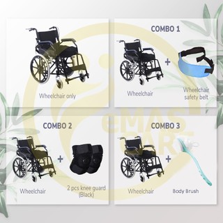 Big Wheel Wheelchair Self Push Wheel Chair Elderly LightWeight Foldable ...