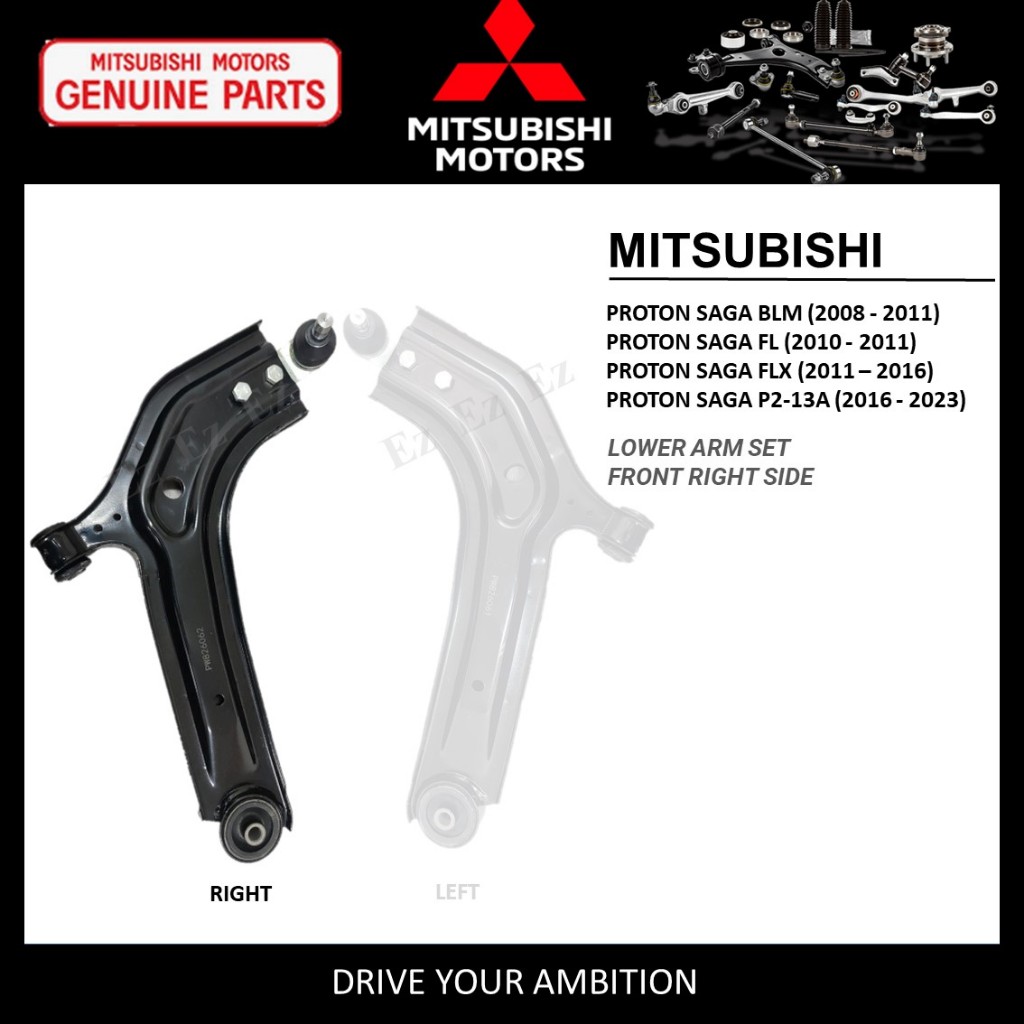 FRONT LOWER ARM FOR PROTON SAGA BLM FL FLX NEW SAGA VVT P2-13A | Shopee ...