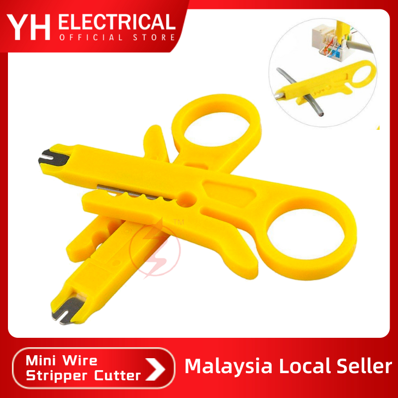 Mini Portable Wire Stripper Knife Wire Cutter Stripper Crimper Pliers ...