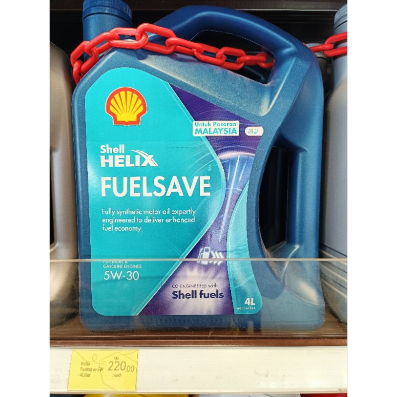 SHELL HELIX FUELSAVE 5W-30 4L (PASARAN MALAYSIA) | Shopee Malaysia