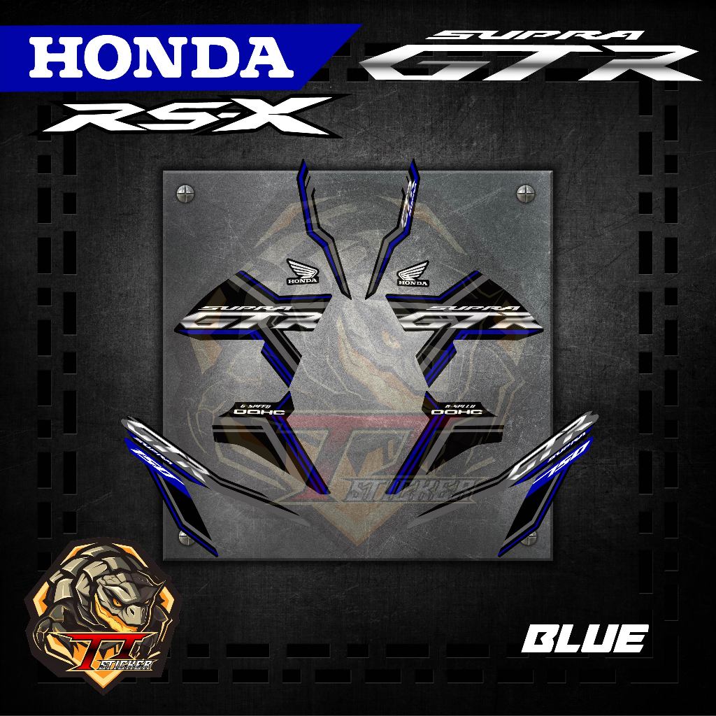 STICKER STRIPE MOTOR HONDA RSX 150 WINNER X 150 GTR SUPRA 150 (16 ...
