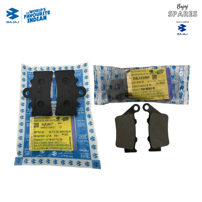 FRONT BRAKE PAD & REAR PAD SET | KTM DUKE | RC 200/390/250 100 ...