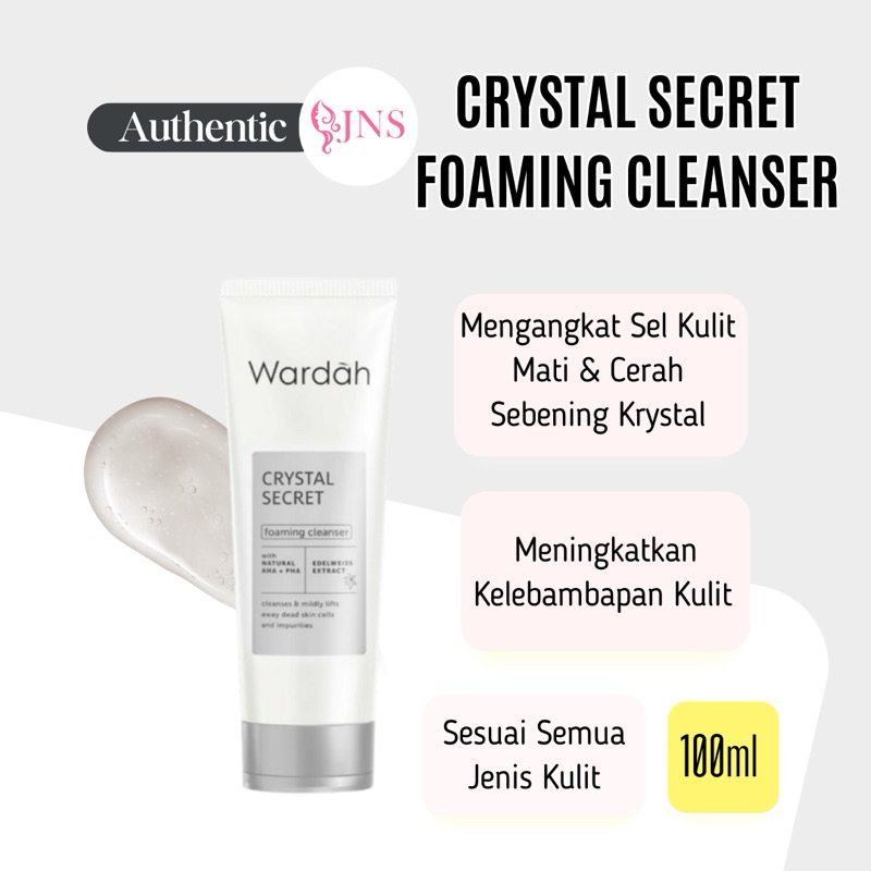 Wardah Pencuci Muka White Secret Crystal Secret /Facial Wash / Foaming ...