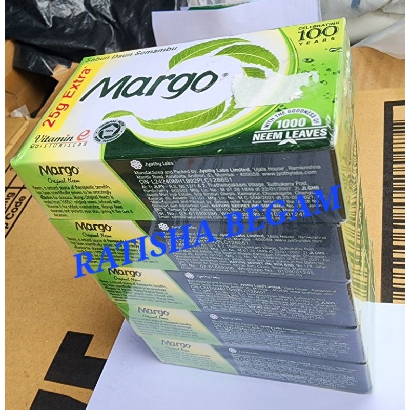Margo 100% Original 100g Neem Soap Vitamin E Moisturisers Readystock ...