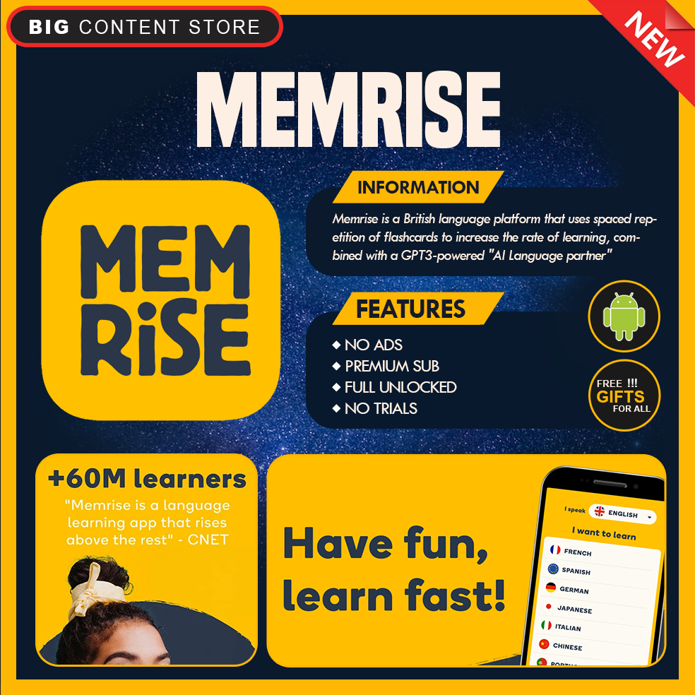 Memrise 🔥 Lifetime Premium | Modded to Pro Feature | Safe to use ...