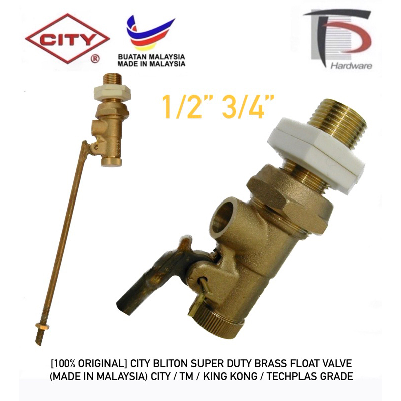 [100% ORIGINAL] CITY BLITON SUPER DUTY BRASS FLOAT VALVE (MADE IN ...