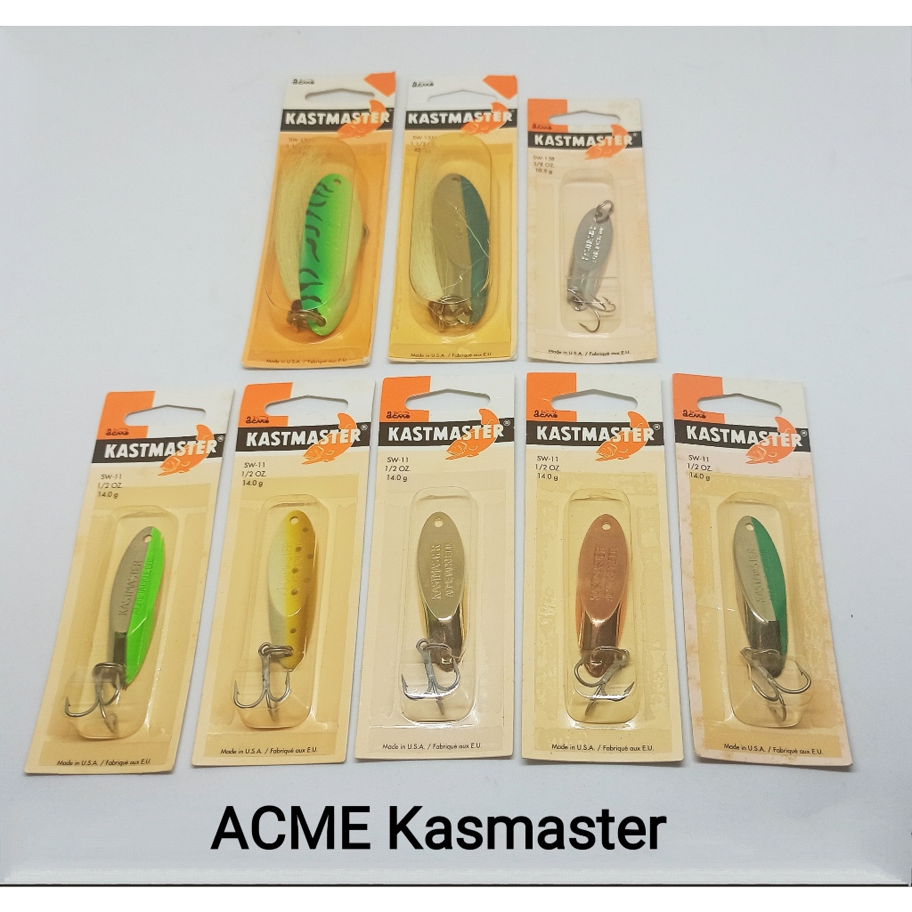 ACME KASTMASTER Spoon Metal Lure USA 10.5g 14g 42.5g 美国 铁牌假饵 路亚 金属路亚 ...