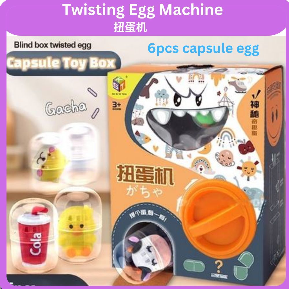 Twisting Egg Machine Transparent Capsule Egg Toy Capsule Toys Box Mini ...