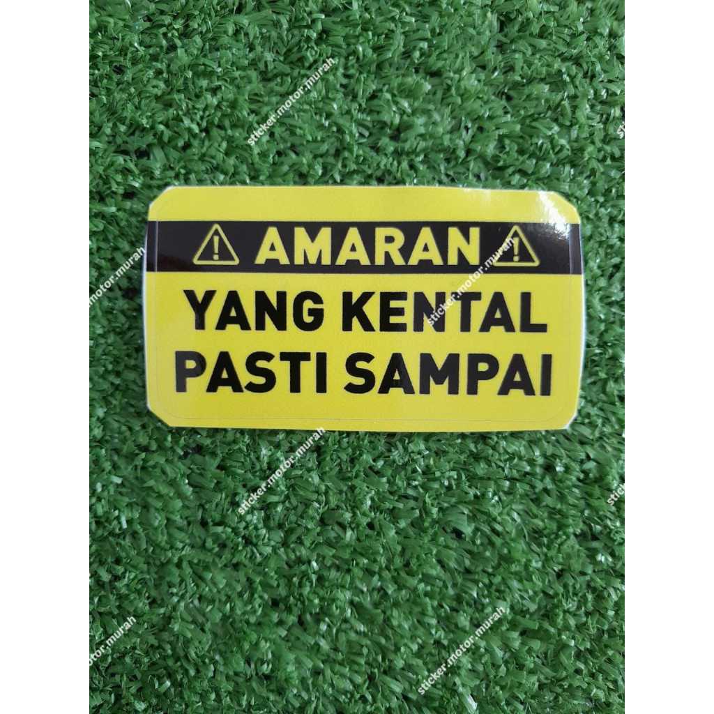 STICKER WARNING / AMARAN YANG KENTAL PASTI SAMPAI | Shopee Malaysia