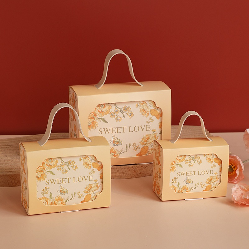 50pcs Kotak Telur Sweet Love PU Leather Handle Wedding Goodies Box ...