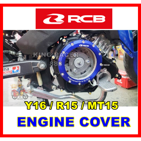 RCB Engine Cover Y16ZR Y16 / R15 / MT15 Without Kick Starter 100% ...