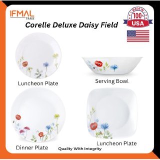 Corelle Loose Daisy Field ( Dinner Plate/ Soup Plate 21cm/ Medium Bowl ...