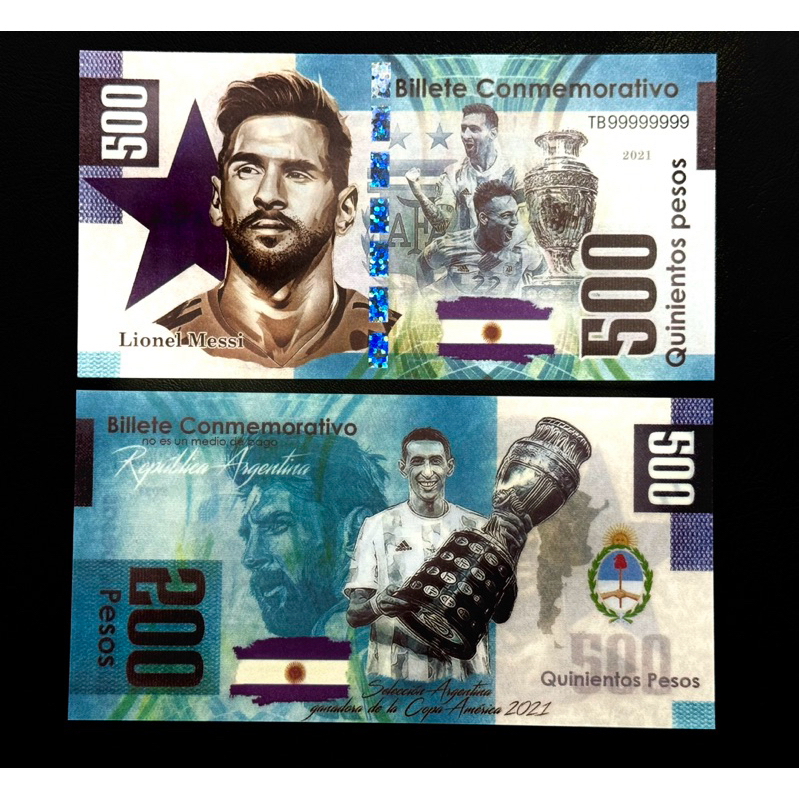 Messi Agentina 500 Fantasy Note Solid Number | Shopee Malaysia
