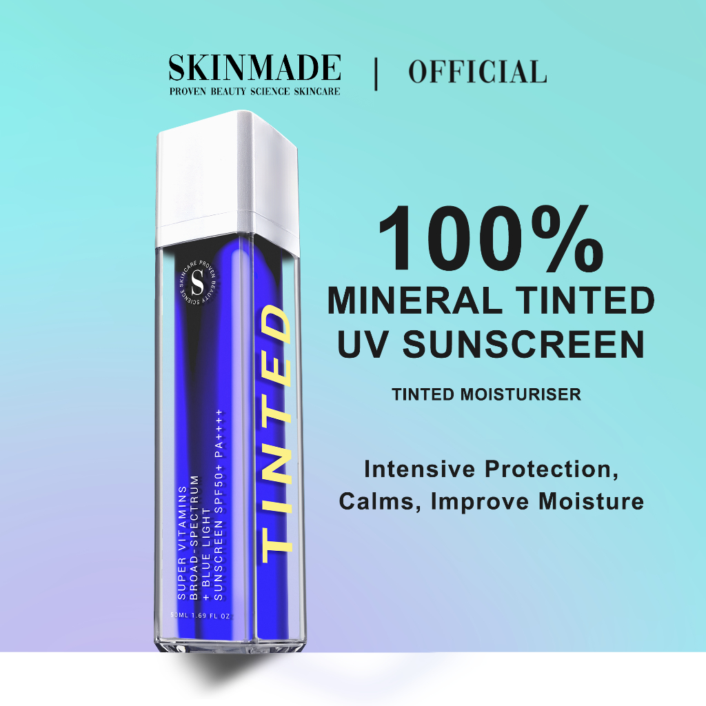 SKINMADE Super Vitamins Broad-Spectrum + Blue Light Sunscreen SPF50 ...