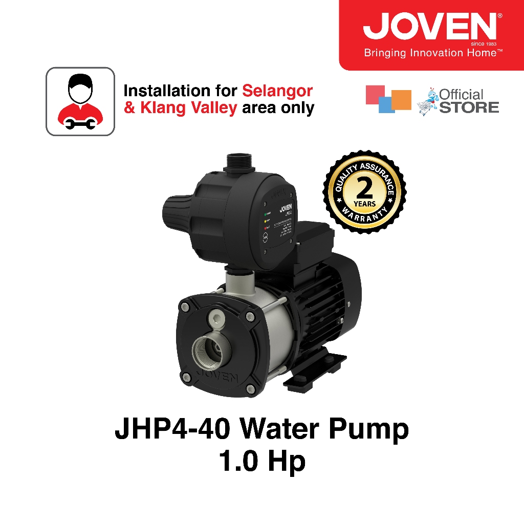 JOVEN Automatic Domestic Water Pump JHP4-40 Stainless Steel | Shopee Malaysia