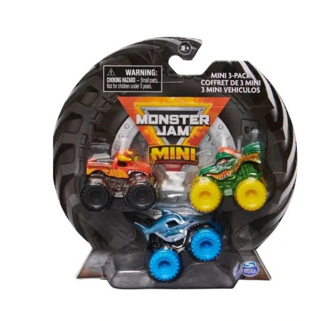 Monster Jam Mini Scale Vehicles 3-Pack; Dragon, El Toro Loco and ...