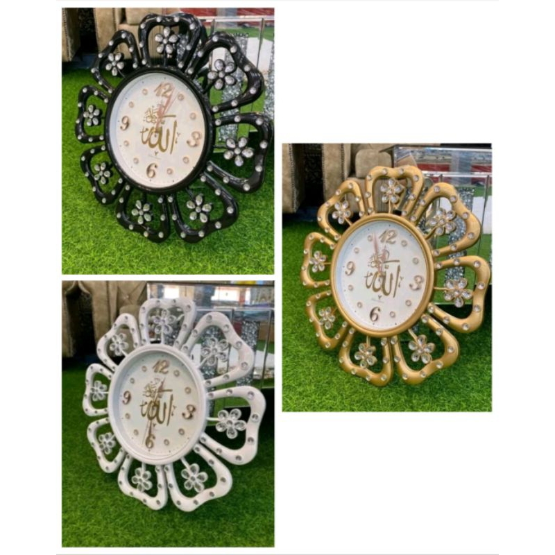 Islamic Wall Clock/Jam Dinding ALLAH &MUHAMMAD/Pendulum Muslims Ready ...
