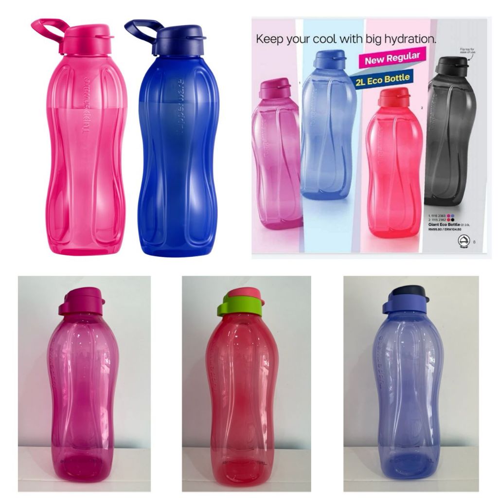 C2093* Tupperware Giant Eco Bottle 2L/ Eco Bottle 2L - Ready Stock ...