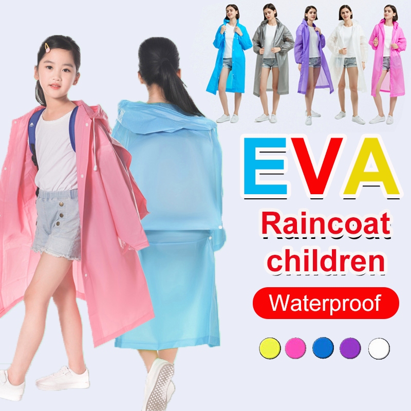 children's Rain Coat Foldable Waterproof Rain Coat Baju Hujan EVA Non ...