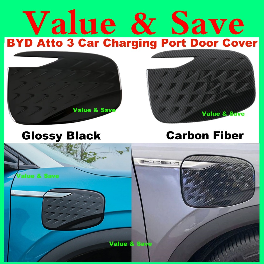 BYD ATTO 3 Car Accessories Carbon Fiber Style Decorative Glitter ...