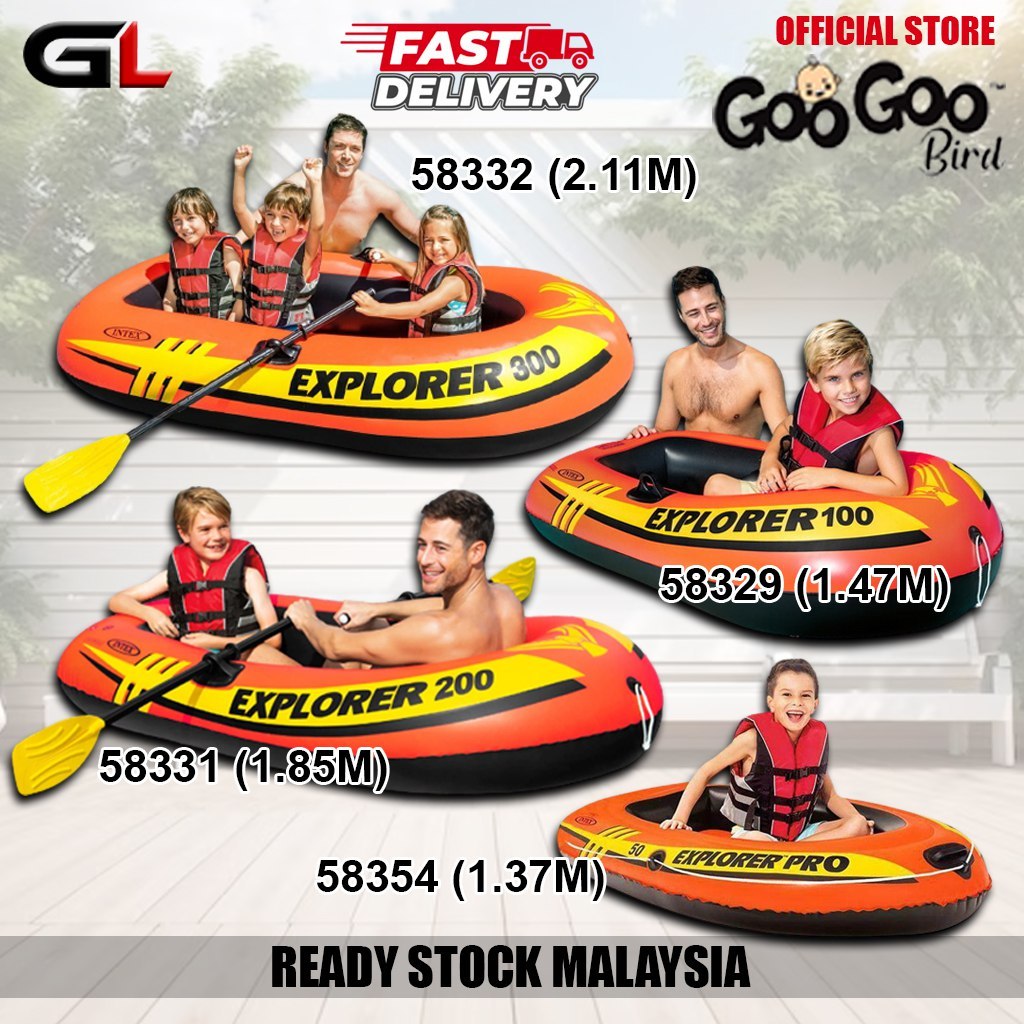 [GL] INTEX 4 SIZE KAYAK Explorer Inflatable Kayak River Canoe Water ...