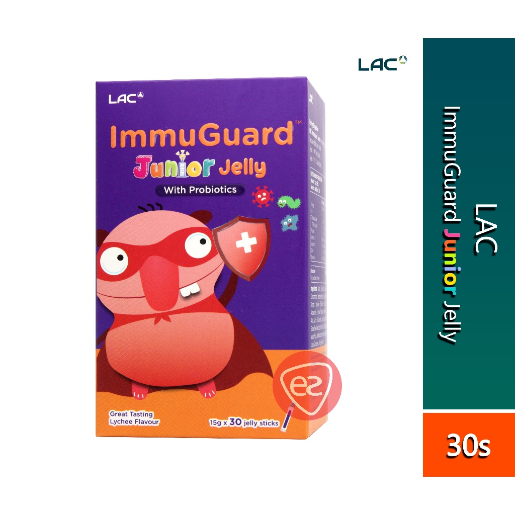 LAC ImmuGuard Junior Jelly With Probiotics 15g X 30 Sticks (Lychee ...