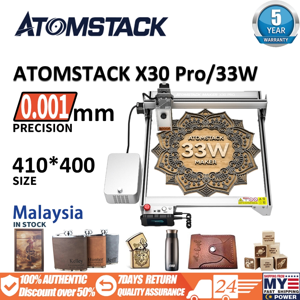 WilkTool ATOMSTACK X30 Pro Laser Engraver 33W Output Engraving Machine ...