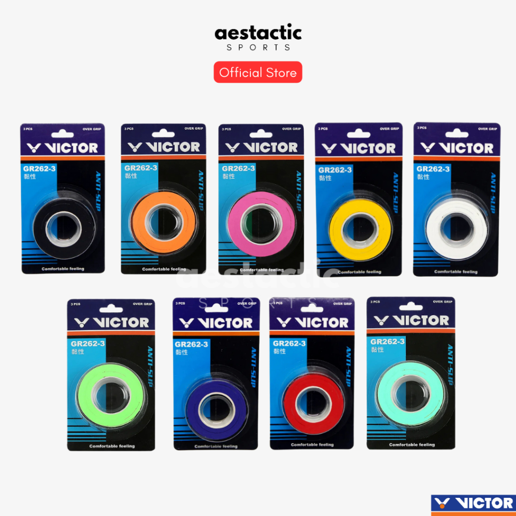 [100% ORIGINAL] VICTOR Badminton Grip Anti-Slip GR262-3 (without bump ...