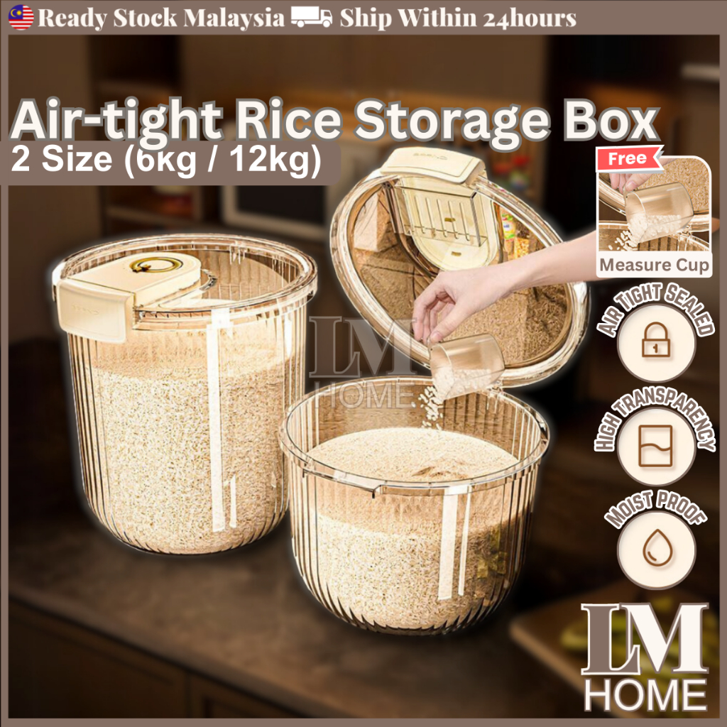 Rice Storage Box Grains Bucket Rice Bucket Rice Bucket Food Storage ...