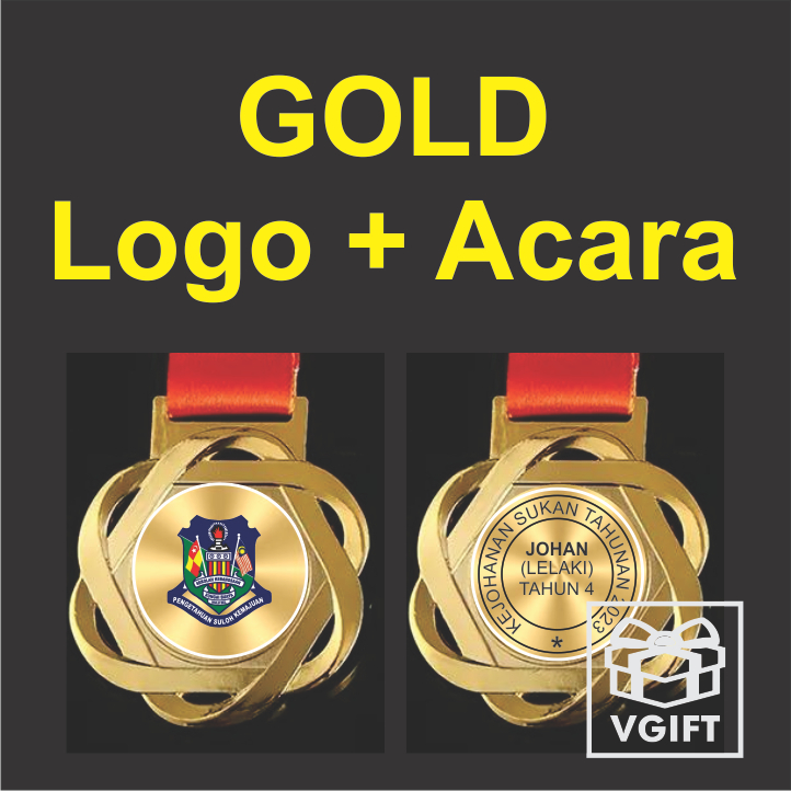 [KL SELLER] METAL Medal Both Side Sticker Medal Besi (Alloy) with ...