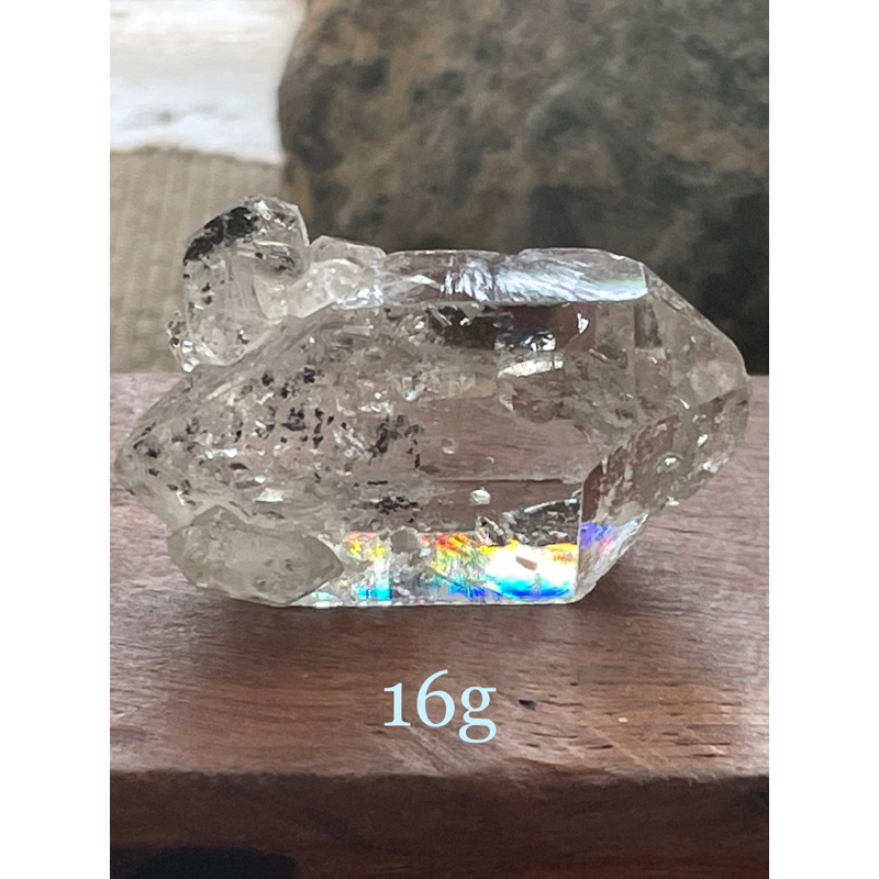 Natural Herkimer Diamond Quartz Rainbow 🌈 Inner child crystal 12/13/16g ...