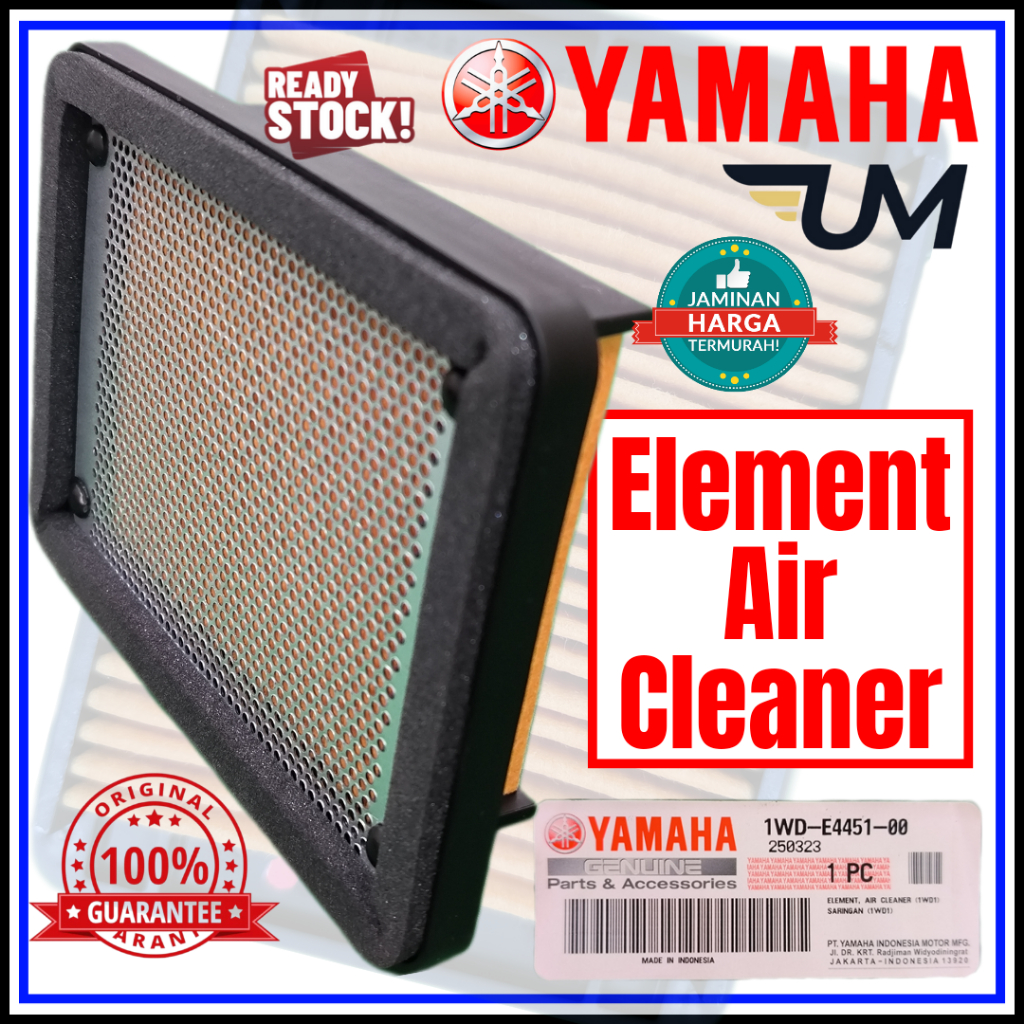 YAMAHA 100% ORIGINAL ELEMENT AIR CLEANER FILTER R25 V1 V2 MT25 SARINGAN ...