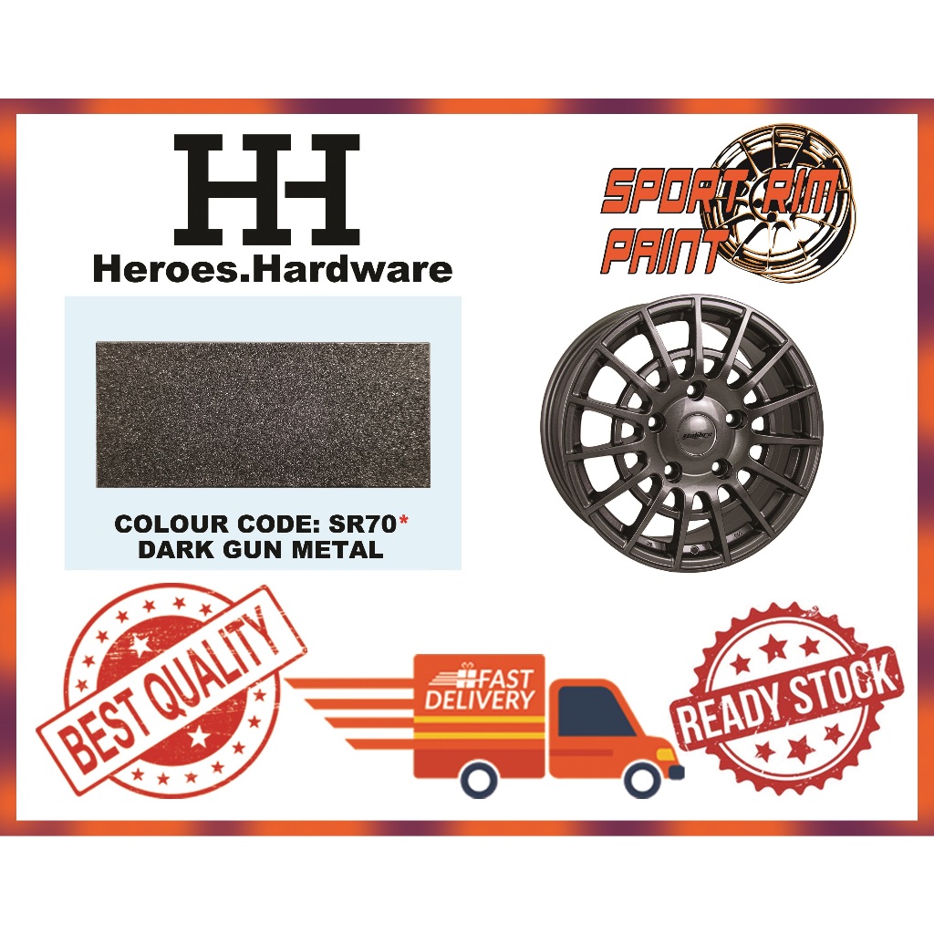 AOTO SPORT RIM PAINT SR70 DARK GUN METAL | Shopee Malaysia