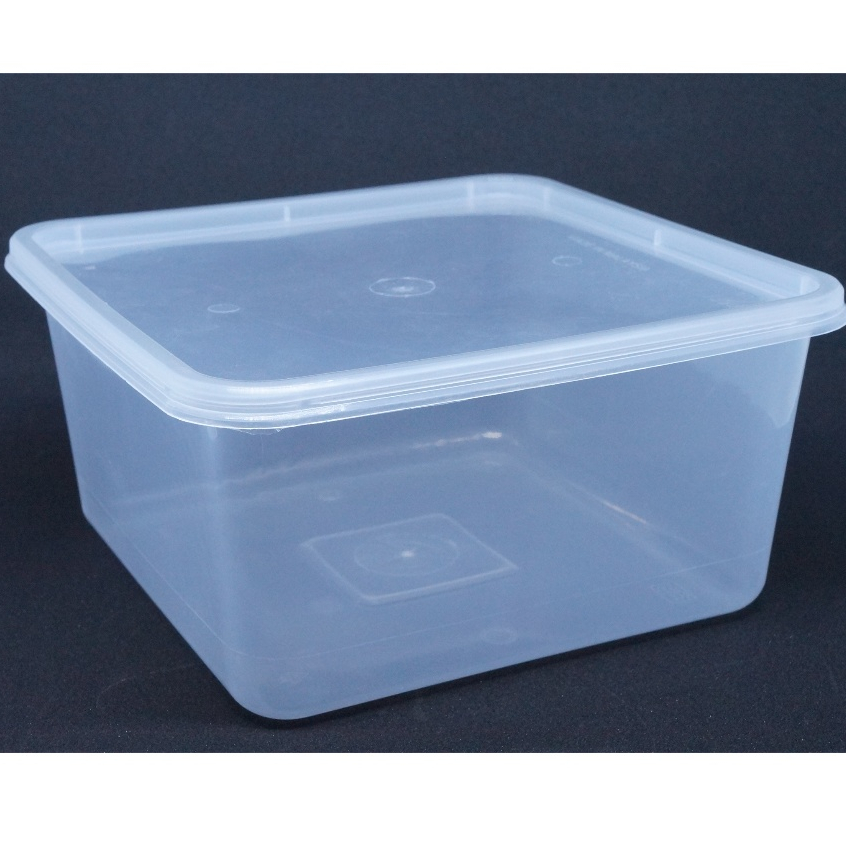 (300 PCS) Disposable Plastic Container Square SQ2000 (1 Carton 300 Pcs ...