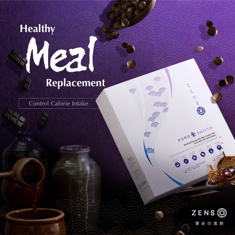 Ready Stock🚚Zenso Kuro Daitto Meal Replacement Diet Chocolate/Vanilla ...