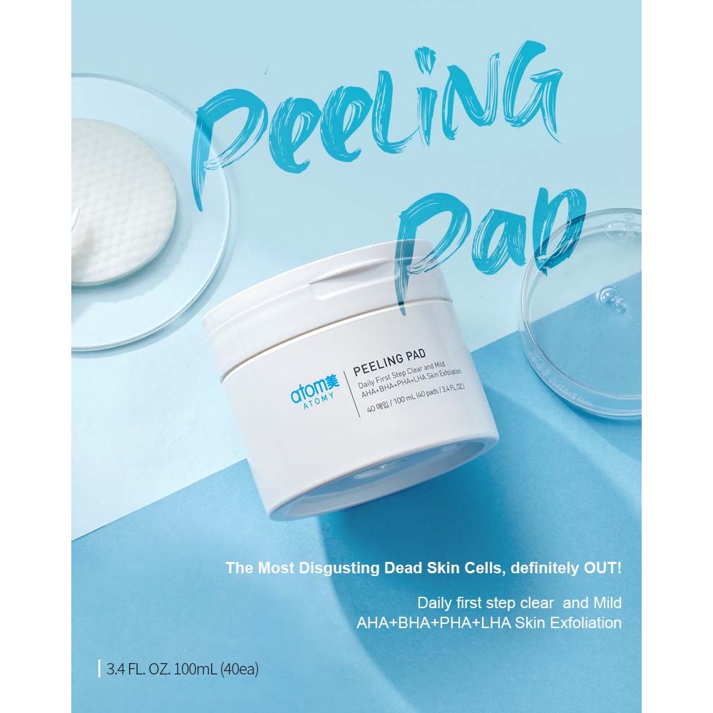 [READY STOCK] 100% Original Korea Atomy Peeling Pad (40 pads) 去角质棉片 ...