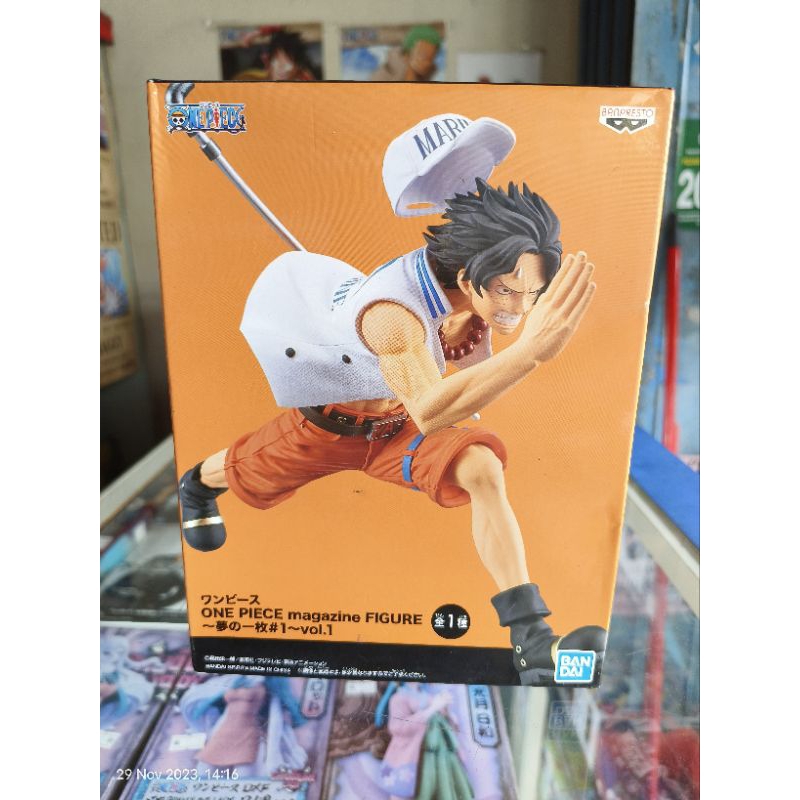 (Ori)Banpresto One Piece magazine figure vol.1 Portgas D Ace | Shopee ...