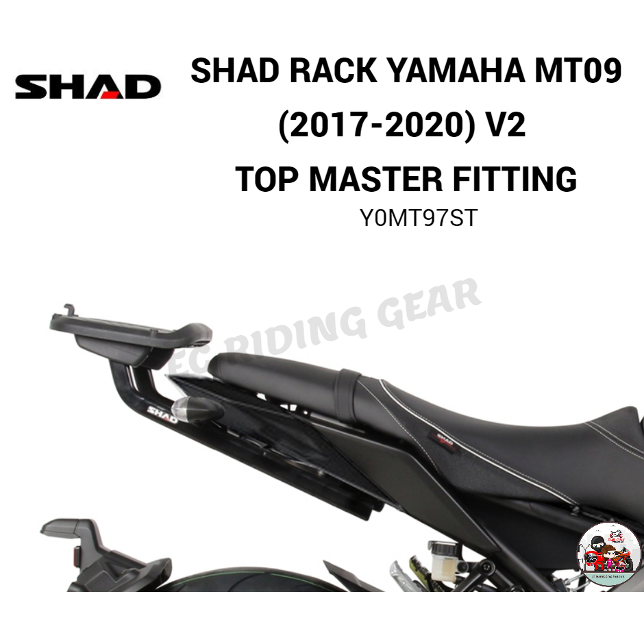 SHAD RACK 100% ORIGINAL SHAD RACK YAMAHA MT09 ('17-'20) V2 TOP MASTER ...